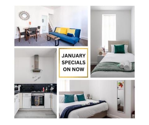 Bright 2 Bedroom House in Heywood, with Free Parking, WiFi And Patio ...