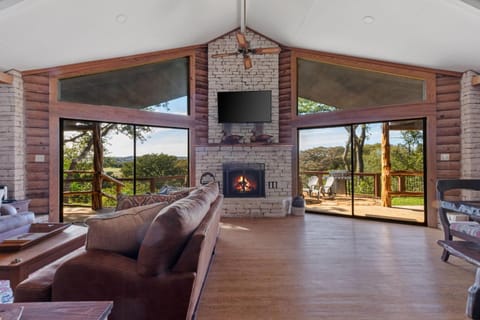 Guadalupe Bluff Log Cabin | Kerrville, TX | VacationRenter