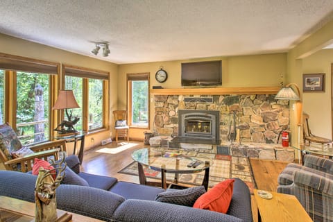 NEW! Rustic Riverside Retreat w/ Wraparound Deck! | Michigan ...