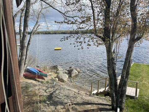 Beautiful beachfront chalet with southern exposure on Green Lake,Dedham ...
