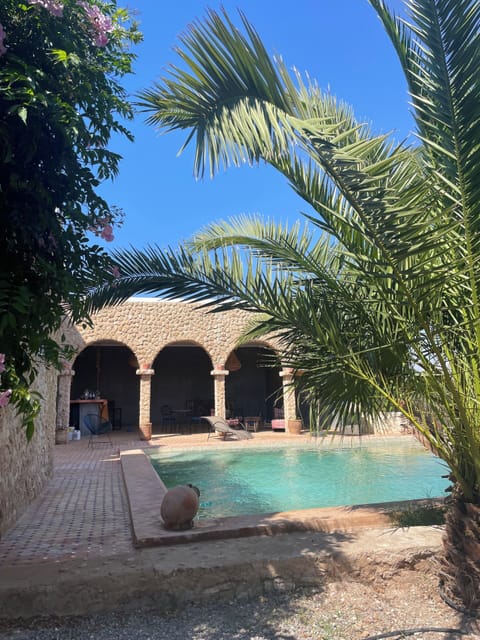 Villa M'Birika - with large swimming pool surrounded by olive and ...