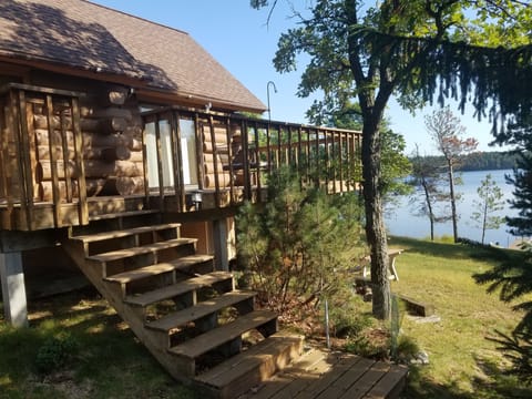 Cozy, private cabin on lake with pontoon and 38 acres | Wascott, WI ...