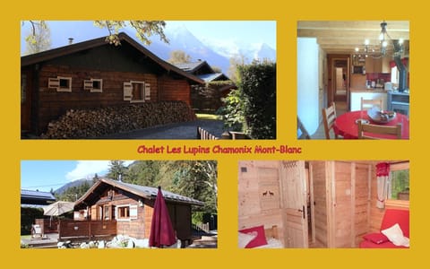 chalet with garden and parking lot in front of Mont-Blanc | Chamonix ...