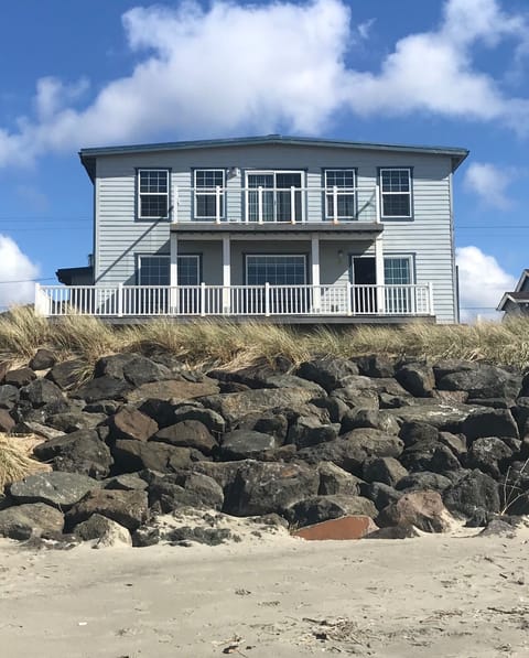 Beautiful oceanfront home, steps from the beach and a short walk to ...