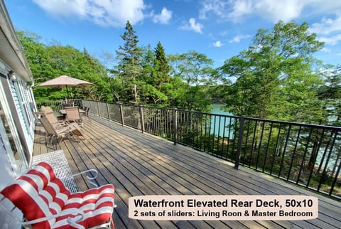 Waterfront Home with Spacious 50ft x 10ft Deck Overlooking Water | Deer ...