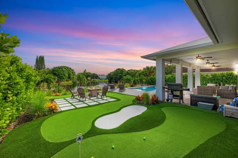 New Construction Lakefront Home with Mini Golf Course, Heated Saltwater ...