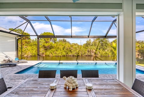 Waterfront Key West Style Home, Heated Pool, Golf Courses, Near Boca ...