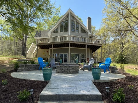 Relaxing Lakefront A-Frame with Hot tub and Firepit on Lake Gaston! | Bracey, VA | VacationRenter