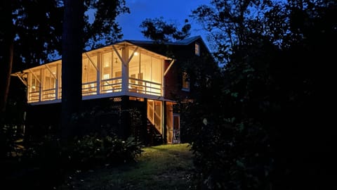 Beachfront Screen Porch Swing for Amazing Sunsets on Mobile Bay • King ...