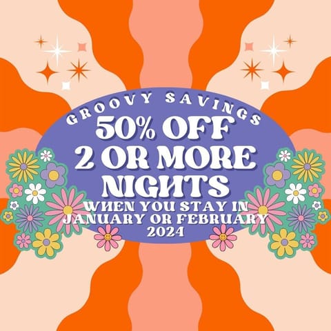 Flower Power Room #4 The Groovy Nomad Motel | Trenton, GA | VacationRenter