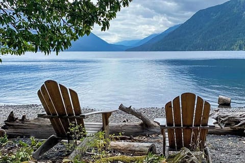 Salish Coast Retreat - Water View Patio with Fire Table | Port Angeles ...