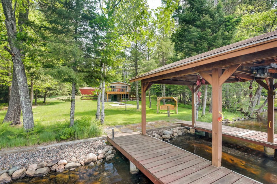 Waterfront Eagle River Home w/ Dock + Fire Pit! | Eagle River, WI ...